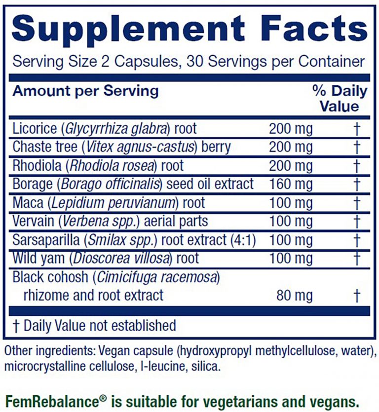 FemRebalance® ~ Hormone Balance Support ~ 60 capsules - VitanicaPro ...