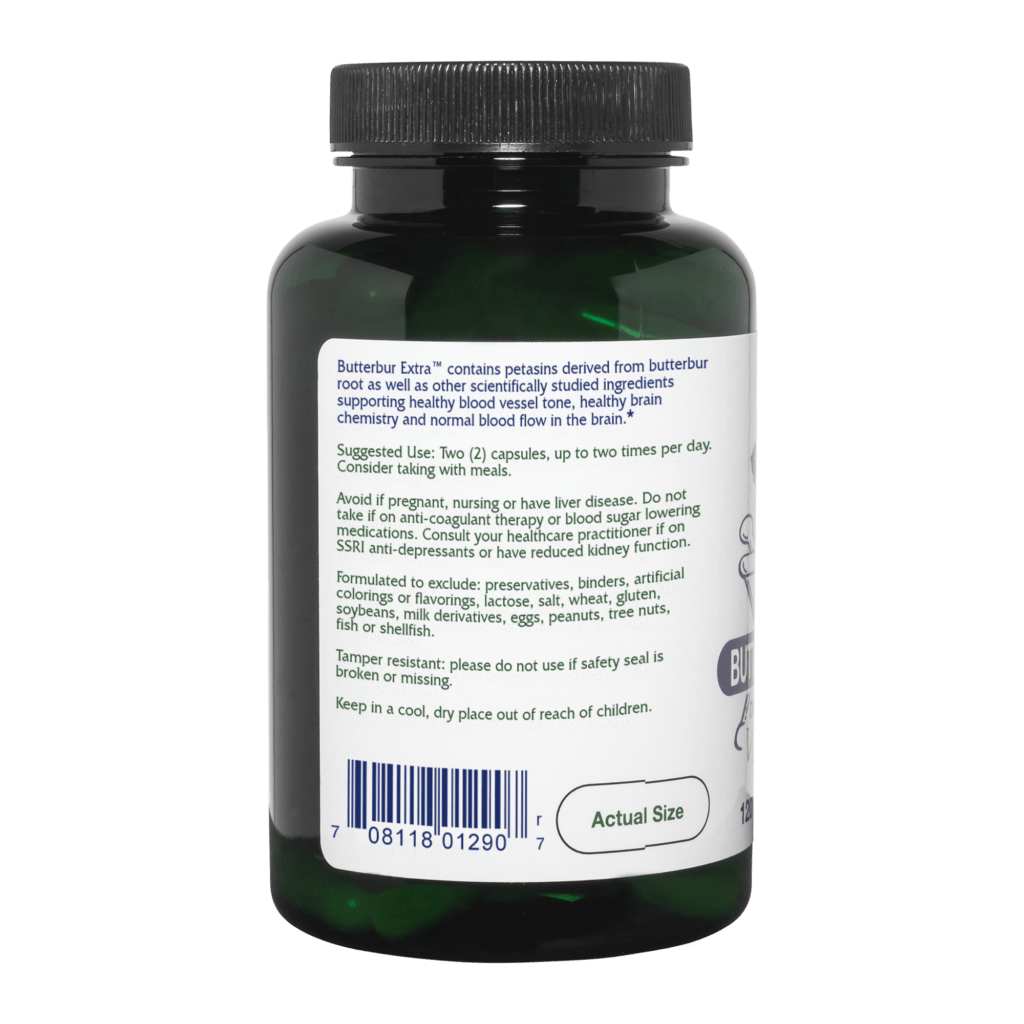 Butterbur Extra™ ~ Brain Chemistry & Vessel Support ~ 120 capsules ...