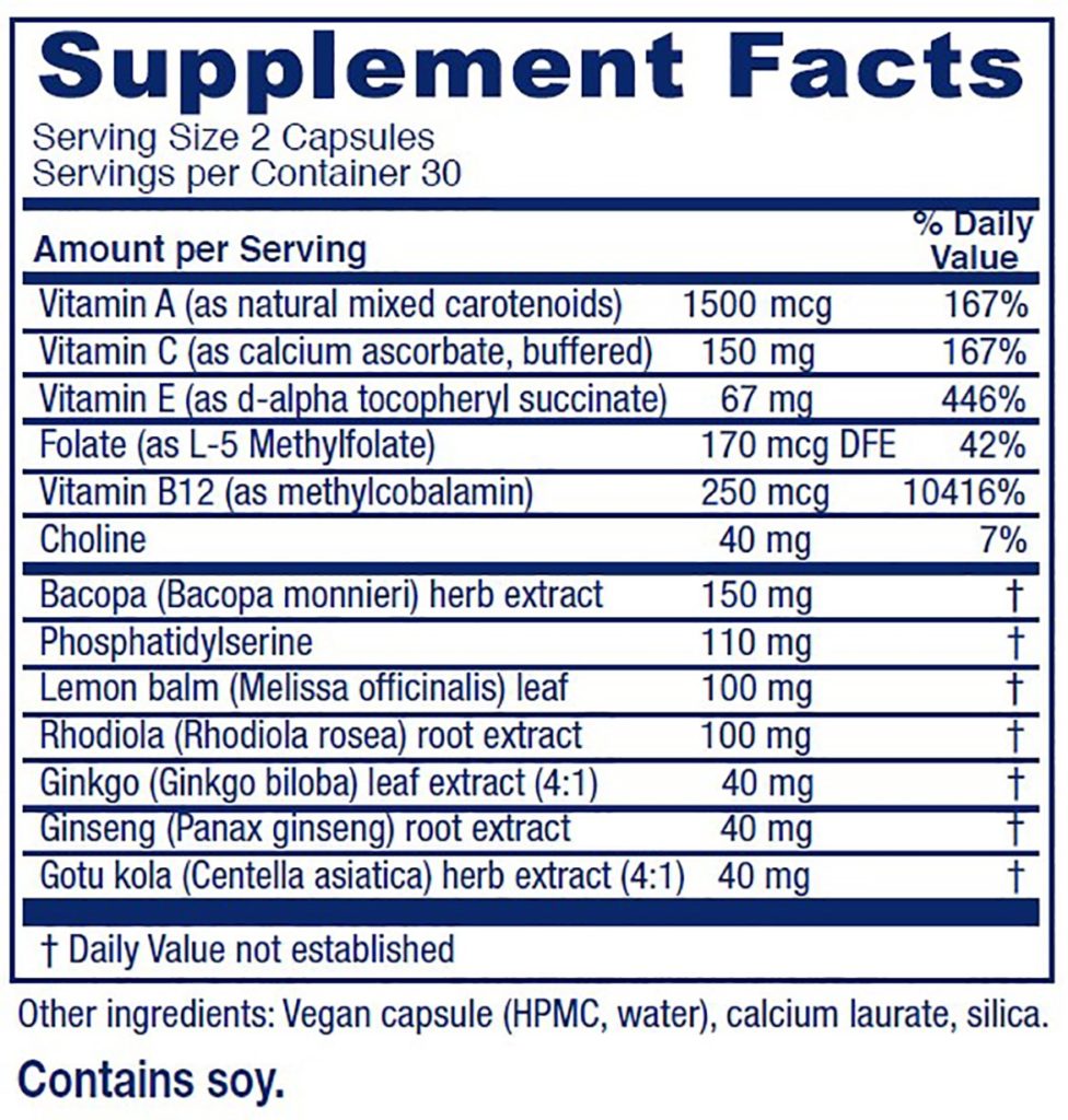 MindBlend™ ~ Brain Support ~ 60 capsules - VitanicaPro ~ Supplements ...