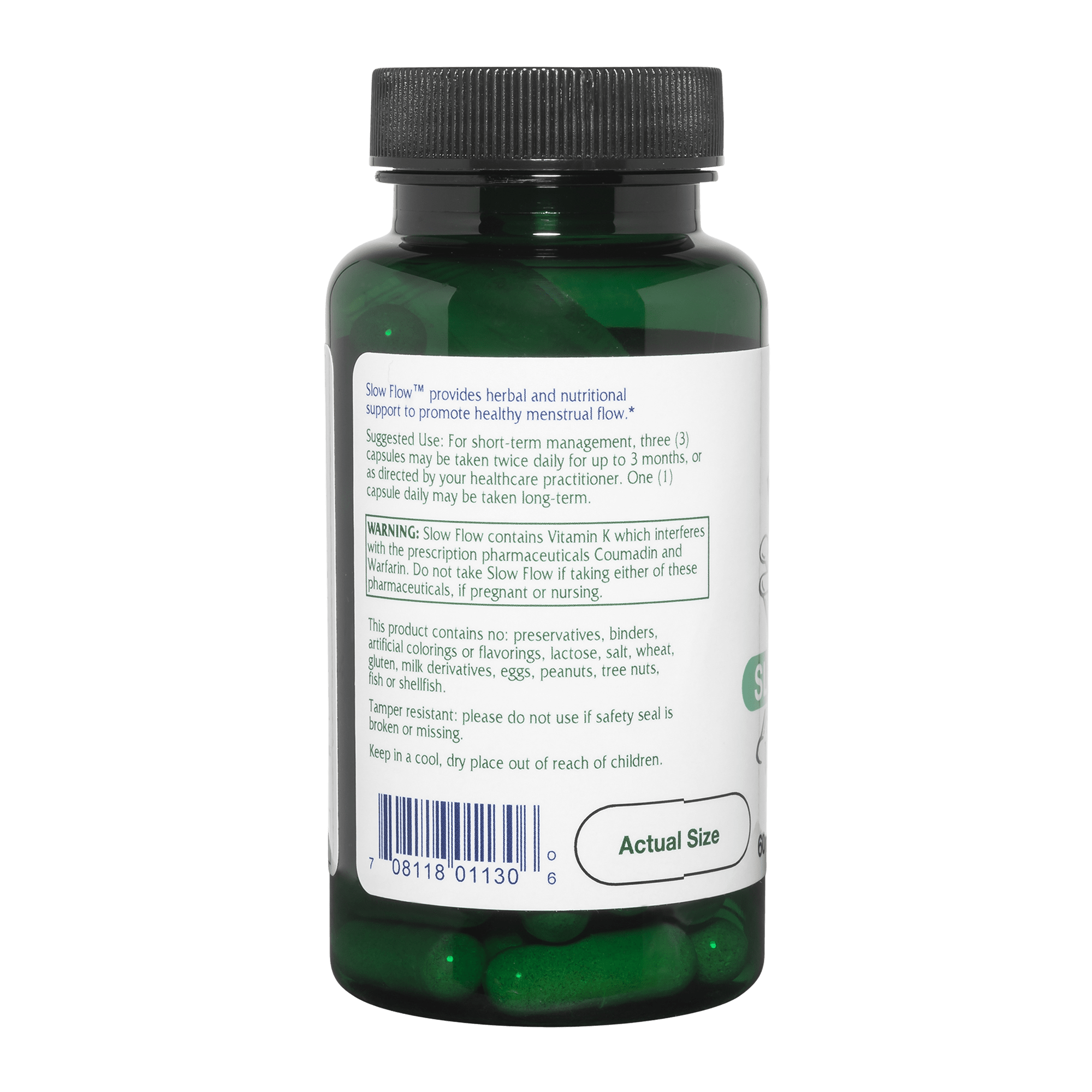 Slow Flow™ ~ Menstrual Flow Support ~ 60 capsules – VitanicaPro ...