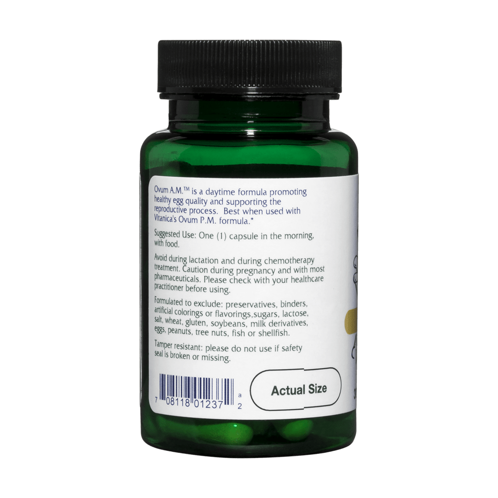 Ovum A.M.™ ~ Daytime Egg Quality Support ~ 30 capsules - VitanicaPro ...